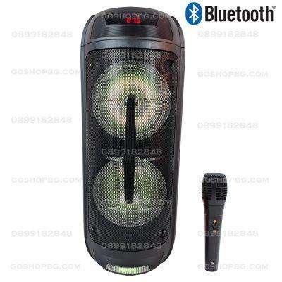 Безжична караоке тонколона 2x8 инча KTS-1199 на ТОП цени - GOshopbg